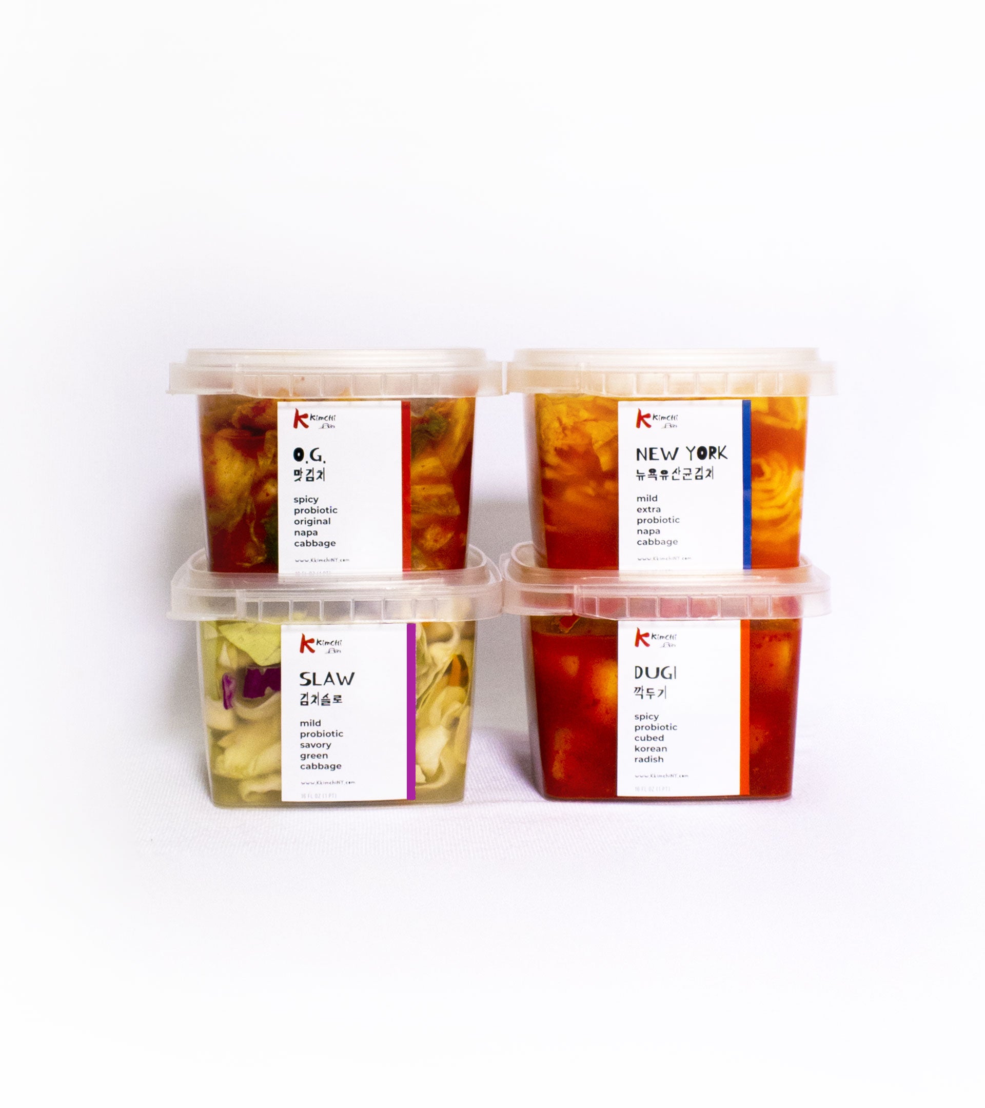 4-Pack Kimchi Set (16oz) – NY Kimchi LLC